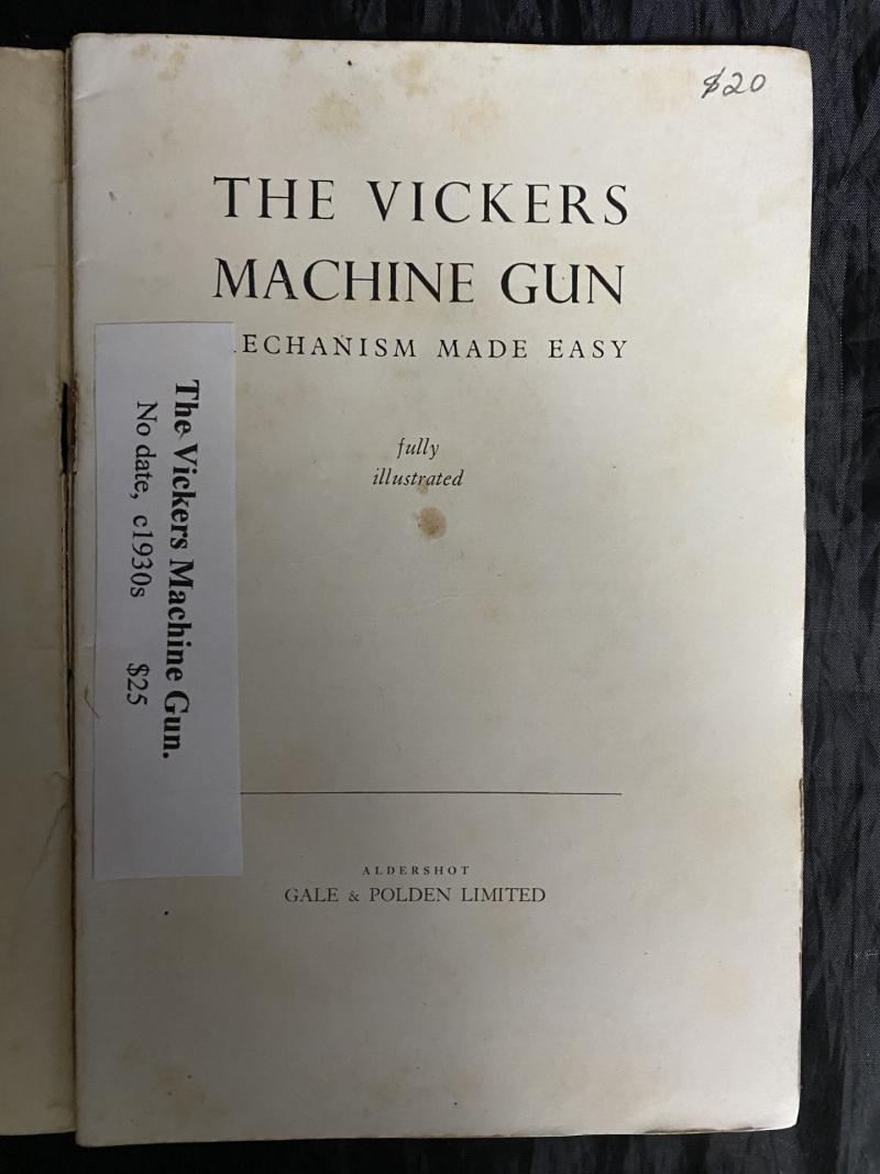 Chase Militaria | THE VICKERS MACHINE GUN MECHANISM MADE EASY