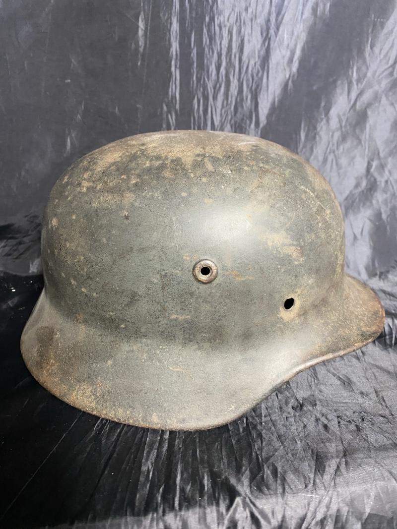 Chase Militaria | WW2 GERMAN M40 SD HELMET WITH REPRODUCTION DECAL