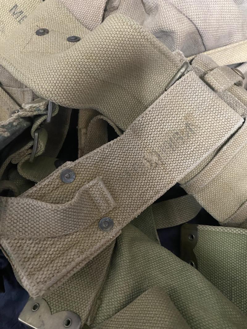 Chase Militaria | COMPLETE SET OF MIXED DATE PATTERN 1908 WEBBING