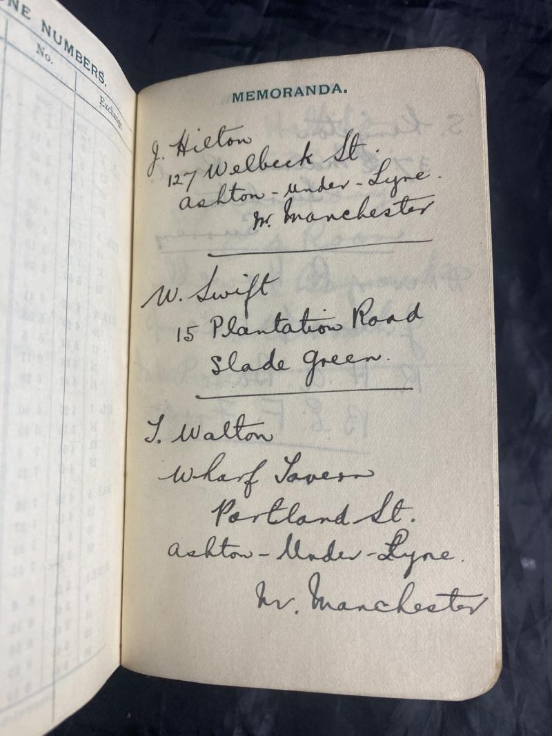 Chase Militaria | WW1 T.J. & J.SMITH'S AUTOMATIC SELF-REGISTERING DIARY 1917