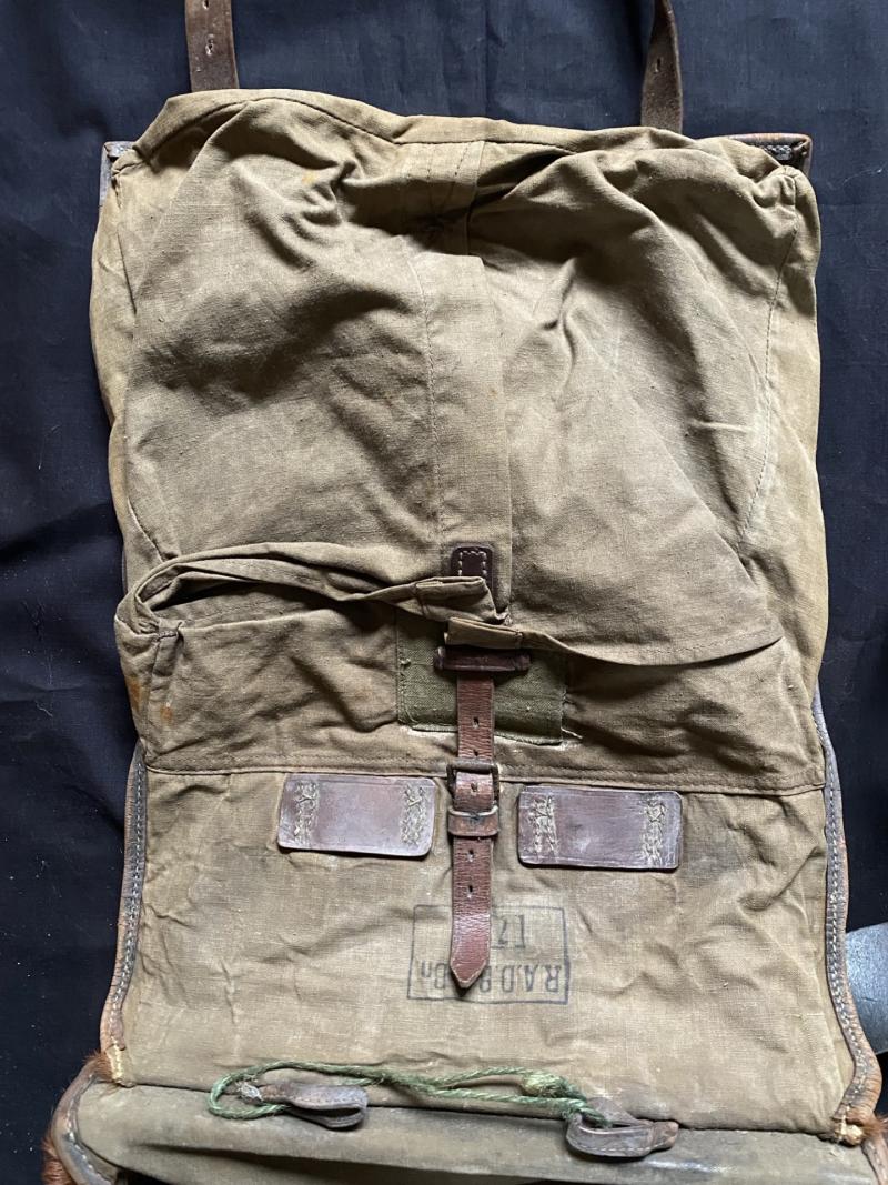 Chase Militaria | WW2 GERMAN M1934 TORNISTER BACK PACK (UNIT MARKED)