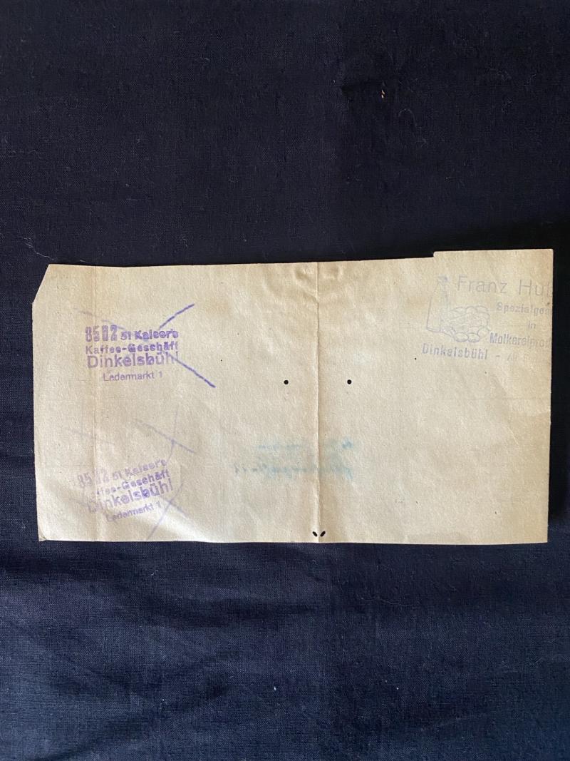 Chase Militaria | WW2 GERMAN JAM,SUGAR & EGGS CARD